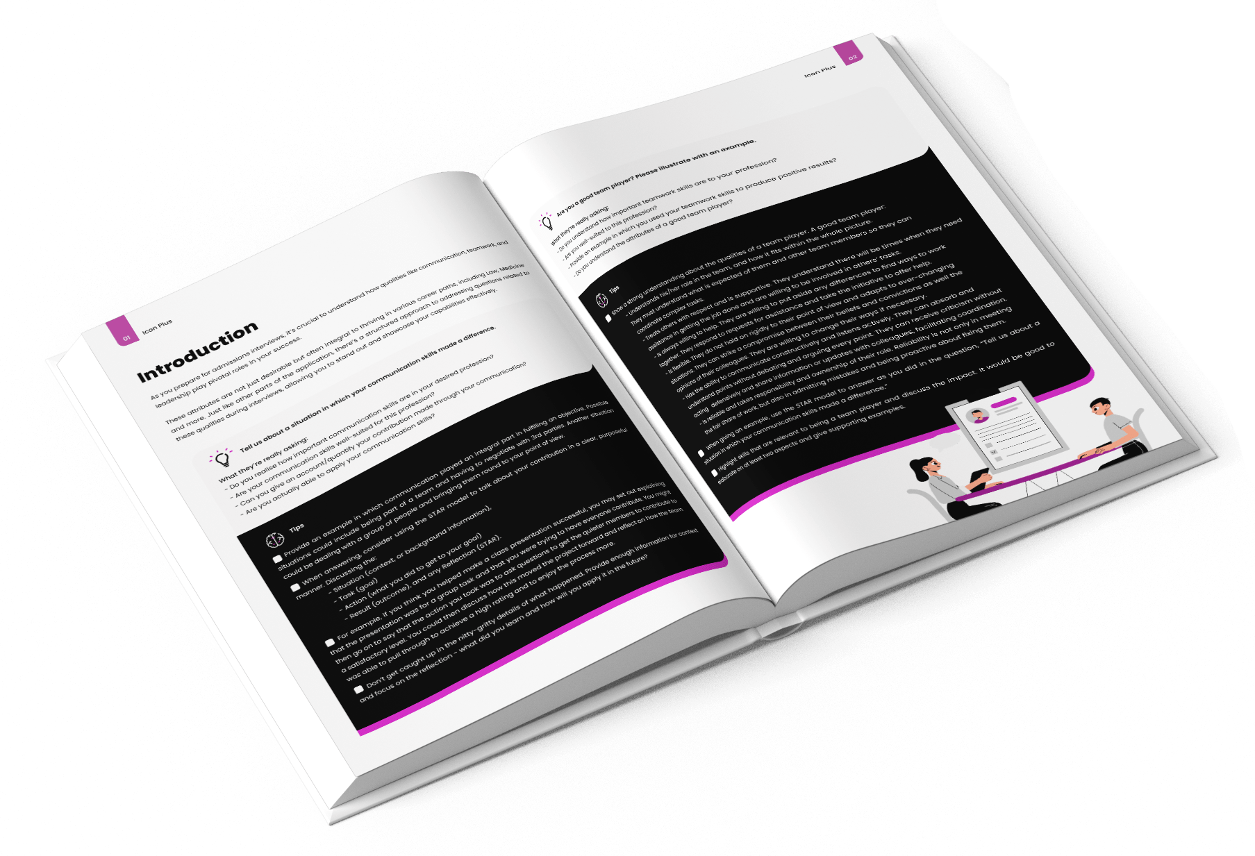 Interview Guide Ebook Icon Plus